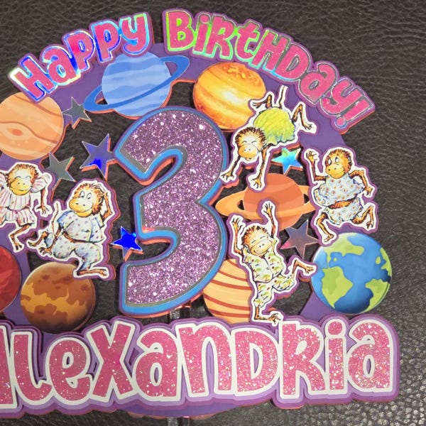 Dinosaur Gigantosaurus Cake Topper and Birthday Banner Custom Dinosaur ...