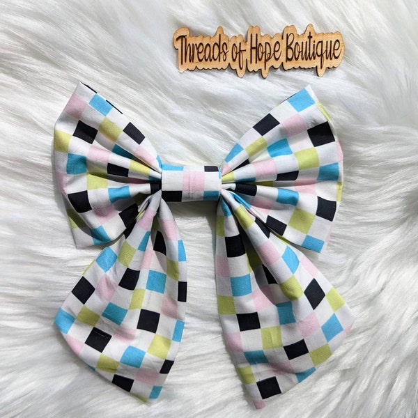 Seamless Files. Boho Blue Square Seamless Files. Blue Checkered Flower ...