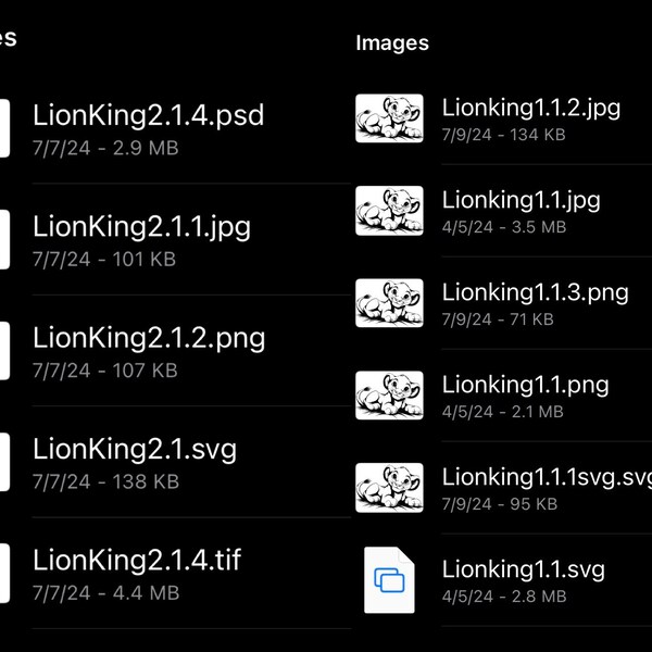 Simba the Lion King Template, 3 Files for Download, SVG, PNG, JPG + Zip ...