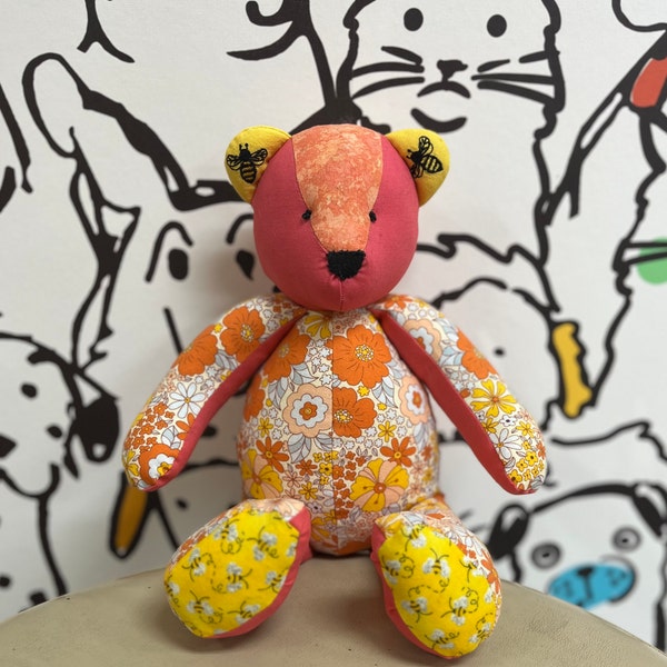 Memory Bear Pattern, Make Teddy Bear, Keepsake Bear Sewing Pattern - Etsy