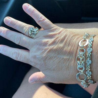 Tide Pool Ocean Ring With Diamonds Handmade 14k Gold Ring - Etsy