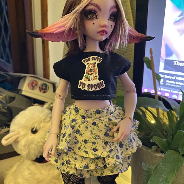 BJD Minifee Clothes PDF Pattern, Slim MSD Jumpsuit Sewing Project. Fits ...