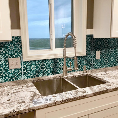 Vintage Egypt Tile Vinyl, Kitchen Tile Vinyl, Tile Decals, Hand Crafted ...