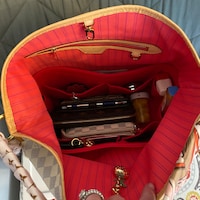 MEDIUM Purse Insert ORGANIZER Purse Shaper 45 Width/depth . . Chocolate ...