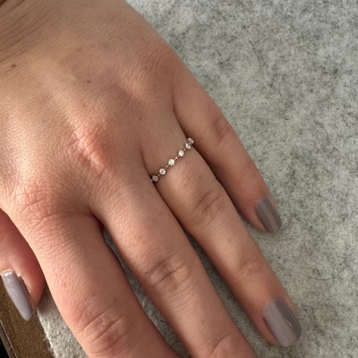 Curve Dome Ring Dainty Gold Vermeil Ring, Rose Gold Vermeil, Bump Ring ...