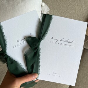 Handmade Paper Vow Books Set of 2 His and Hers Personalized Vow Books ...