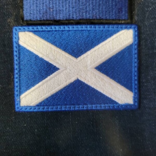 Scotland Flag Embroidered Patch - Etsy
