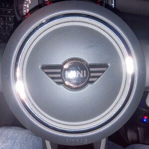 Custom Steering Wheel Gel Overlay Emblem Badge Sticker Fits All MINI ...