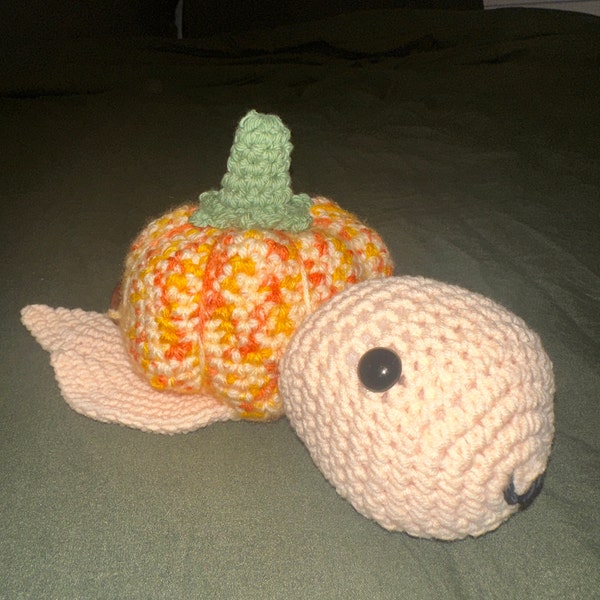 Pumpkin Turtle Crochet Pattern PDF, Sea Turtle Amigurumi Animal ...