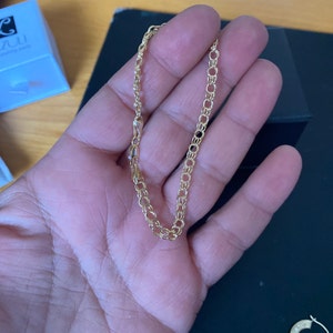 Milano Figaro Rope Chain Necklace Real 14K Tricolor Gold All - Etsy