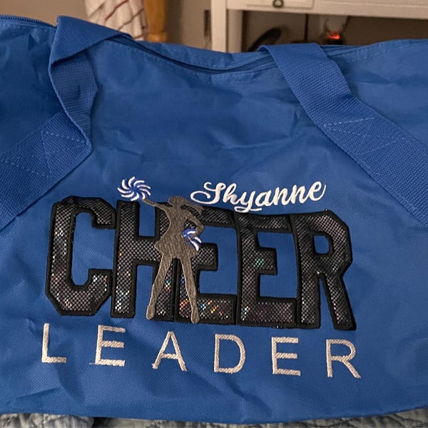 Personalized Cheer Bag: Maroon Shimmer Cheerleader Duffle Bag - Etsy
