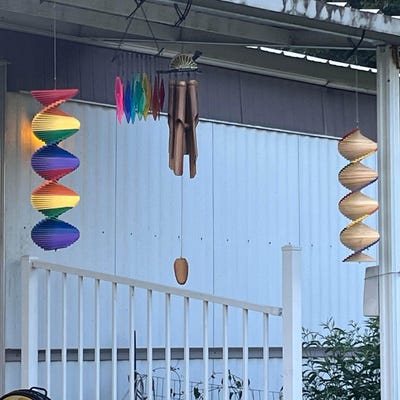 Tapered Colors of the Rainbow Wood Wooden Floating Twister Spinner ...