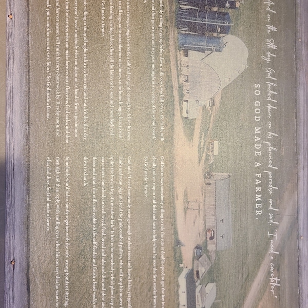 So God Made a Farmer by Paul Harvey Canvas Print, so God Made a Farmer ...