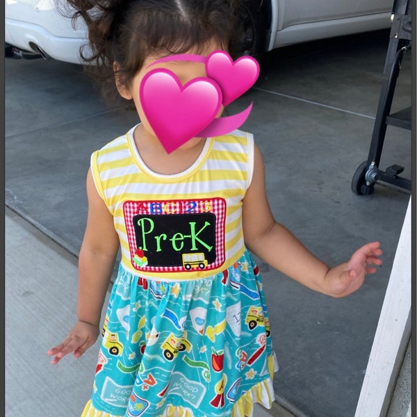 Pre-k Outfit, Pre-k Dress, First Day of Pre-k, Kindergarten Dress ...