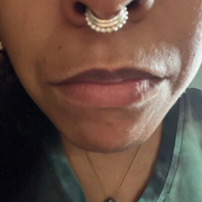 Solid Gold Wide Yellow Septum Ring Satin Finish Nose Ring - Etsy