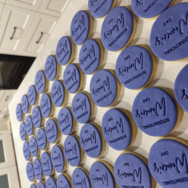 Custom Names Cookie Stamp Wedding Engagement Date - Etsy