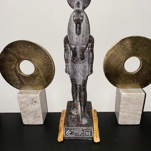 Statue Thoth God of Knowledge and Wisdom Large Black Sculpture Granite ...