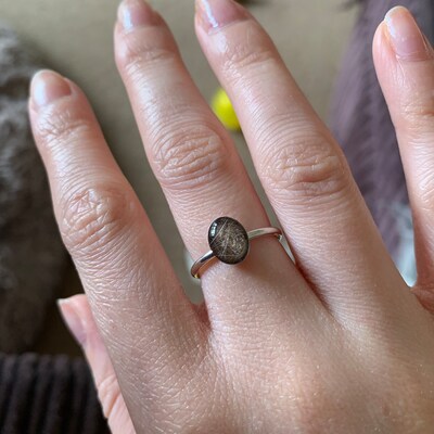 Hair Keepsake Ring Pet Hair Ring Lock of Hair Keepsake Hair Memorial ...