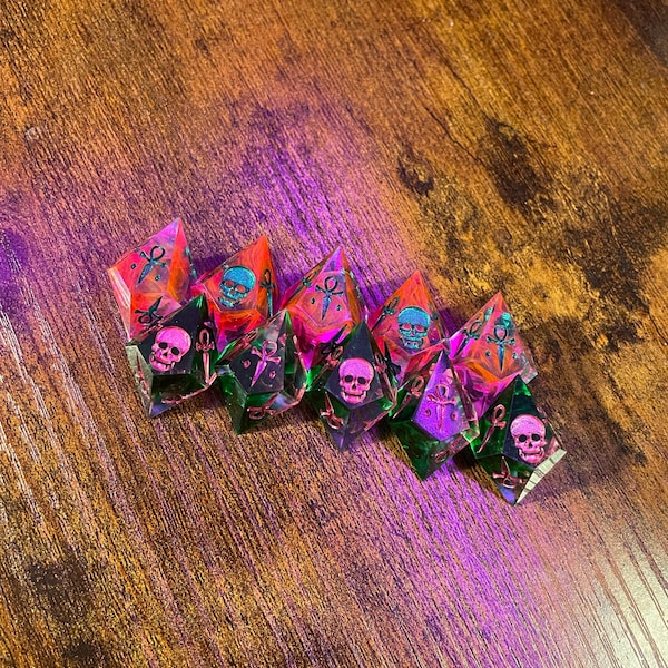 Single Customisable Hunger Vampire the Masquerade Dice Sharp Edged D10s ...