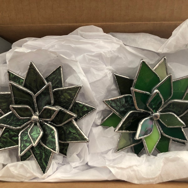 Spring Green Van Gogh Glass Succulent - Etsy