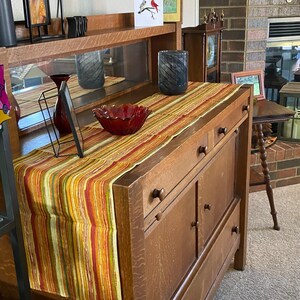 Multi Ombre Orange Tan Tones Linen Table Runner, Various Lengths/fall ...