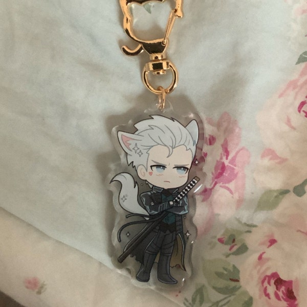 Devil May Cry Kitty Acrylic Charm Keychains - Etsy