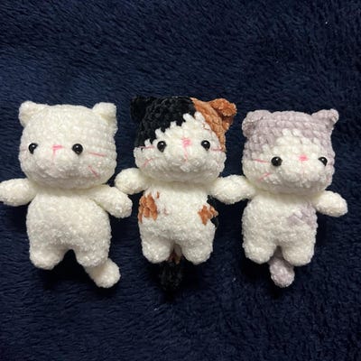 Bundle 4 in 1: Chubby Cat in Standing Pose Low Sew Crochet Pattern ...