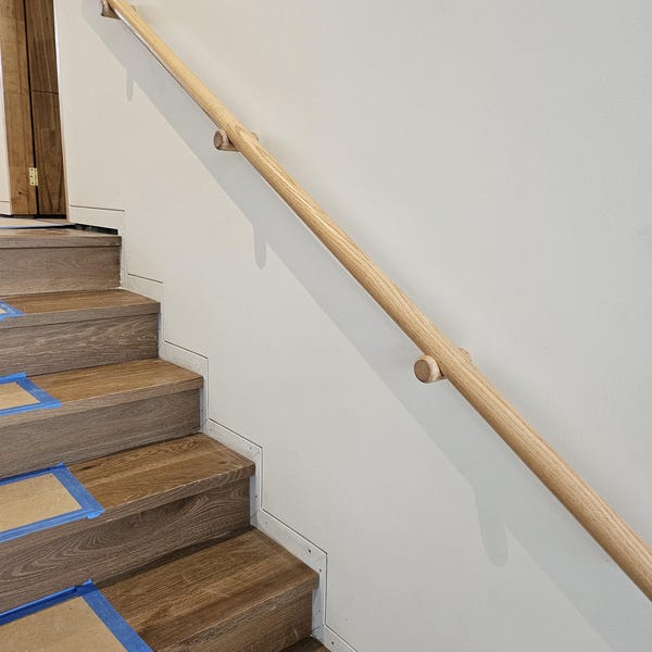 Wood Handrail Brackets, Staircase Brackets, Handrail, Maple, Oak, White ...