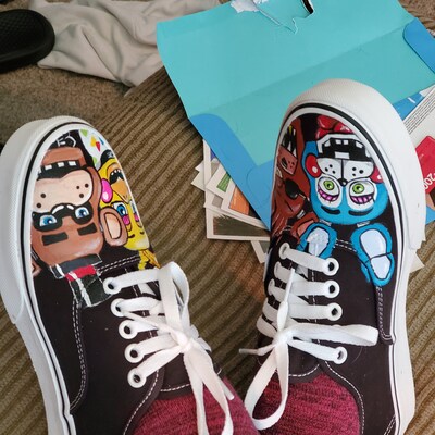Custom Hand Painted Five Nights at Freddy's Shoes - Etsy