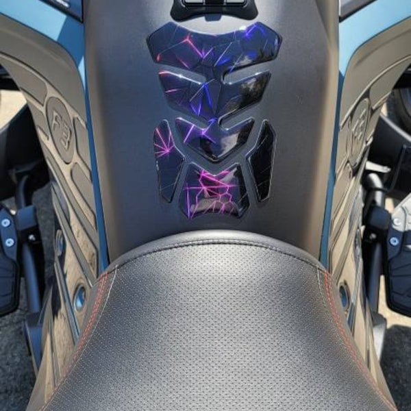 Skeleton Rider Universal 3D Tank Pad Sticker Decal for Motorcycle or ...