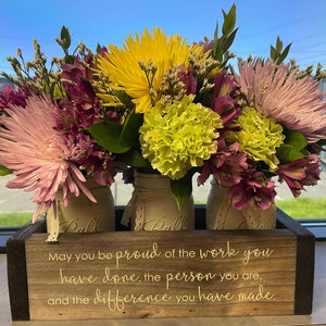 Perfect Friendship Gift Engraved Flower Box flower Not | Etsy