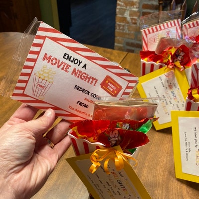 Teacher Appreciation Gift Tag, Printable Redbox Certificate, Movie ...