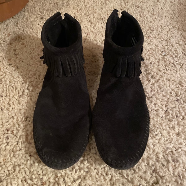 Men's Two Tone Leather High Top Moccasins - Etsy