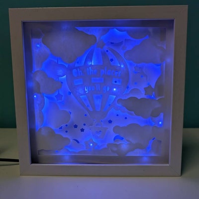 Happy 50th Birthday Shadow Box SVG PDF PNG Paper Cutting Instant ...