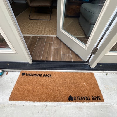 Custom Address Doormat, Flocked Coir Door Mat, Outdoor Welcome Mat ...