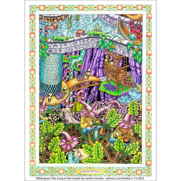 Watergorn GIANT 27x 40 Wildergorn Colour-in Poster by Jamie Courtier - Etsy