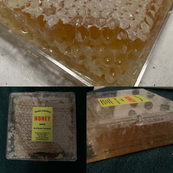 Comb Honey 4inx4in 14-16oz - Etsy