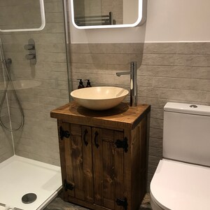 Bathroom Basin Washstand Sink Rustic Pine Hardwax Oil Light Oak - Etsy