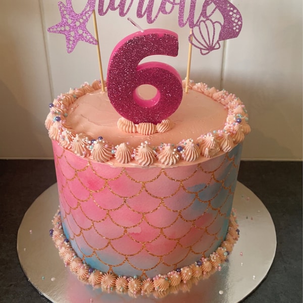 Edible Icing Cake Wrap - Mermaid Cake Wrap Icing Sheet - Etsy