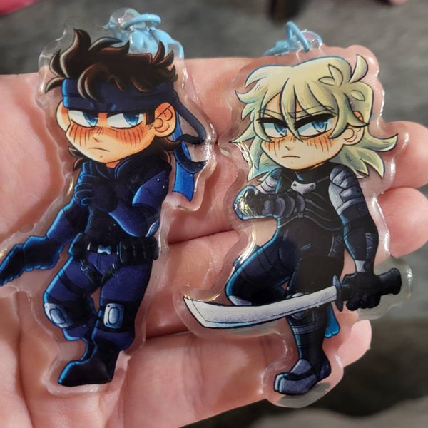 Metal Gear Solid Character Charms // Solid Snake, Otacon, Pliskin ...