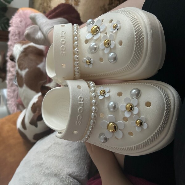 Cute Cartoon Shoe Buckles Set With Chain,crystal Animal Shoe Charms ...