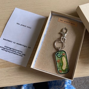 Plant Cell Key Chain Key Ring Cell Biology, Biology Gift, Key Chain ...