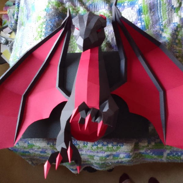 DIY Papercraft Dragon: Turn This Printable PDF Pattern Into an ...