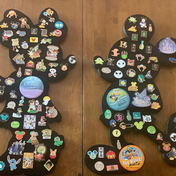 LARGE Full Body Mickey Mouse Pin Display Board. Showcase Your Disney ...