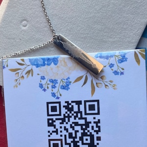 NEW Matte Finish Soundwave Keychain With QR Code Voice - Etsy