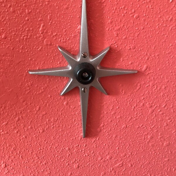 Atomic Starburst Door Stop: Mid-century Modern Cast Aluminum Decor - Etsy