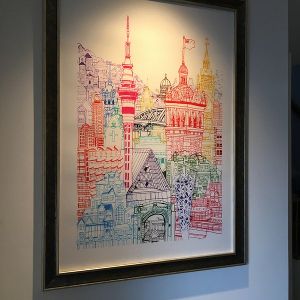 Edinburgh Towers Greeting Card - Etsy