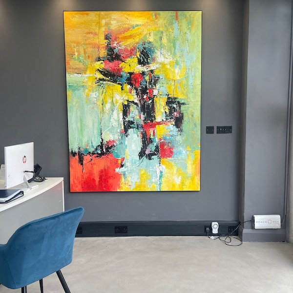 Large Canvas Artwork, Extra Large Wall Art Abstract, Large Modern Wall ...