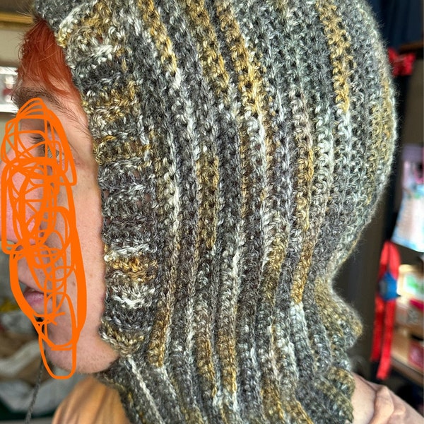 Handmade Crochet Balaclava Pattern Hood Crochet Pattern PDF Pattern ...