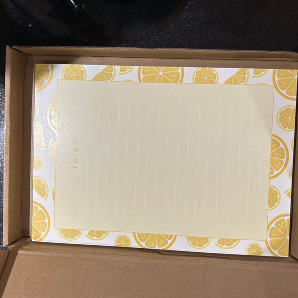 Lemon to Do List Note Pad, Cute Bright Lemon Pad With Tear off Sheets ...